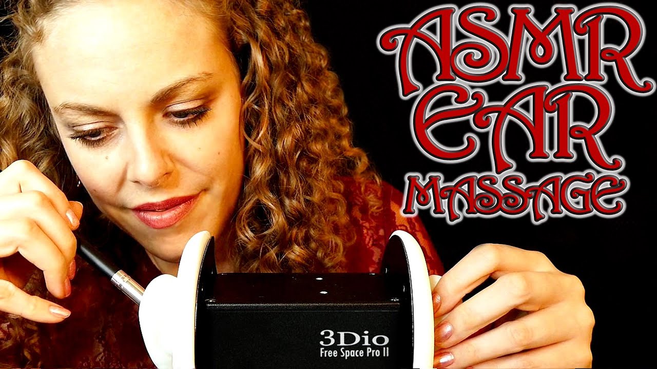 ASMR Relaxing Ear Massage & Whispering, Binaural Triggers: Touching ...
