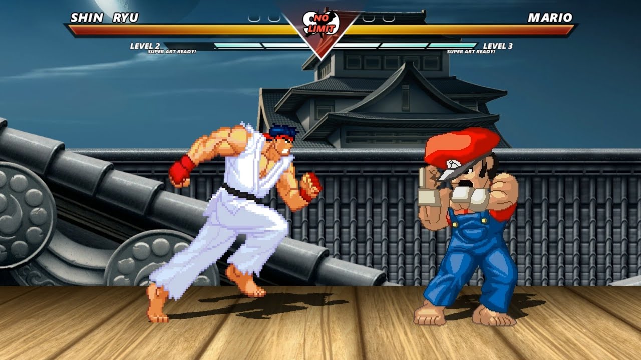 SHIN RYU vs MARIO - High level insane fight 🔥 - YouTube