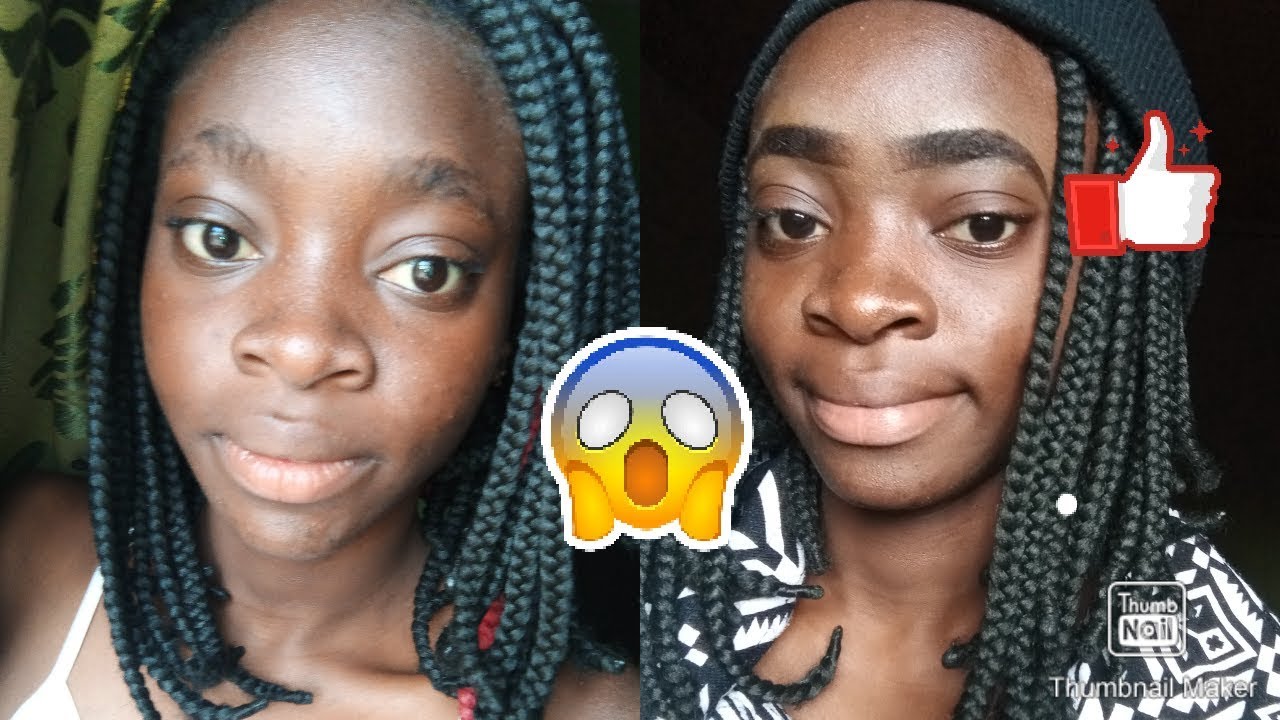 How I draw my Unshaped/Uncarved brows(Easy Eyebrow Tutorial) - YouTube