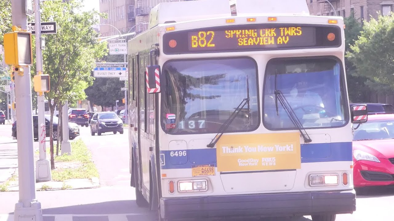 MTA NYC Bus 2004 Orion VII Old Gen Hybrid (HEV) #6496 on the B82 ...