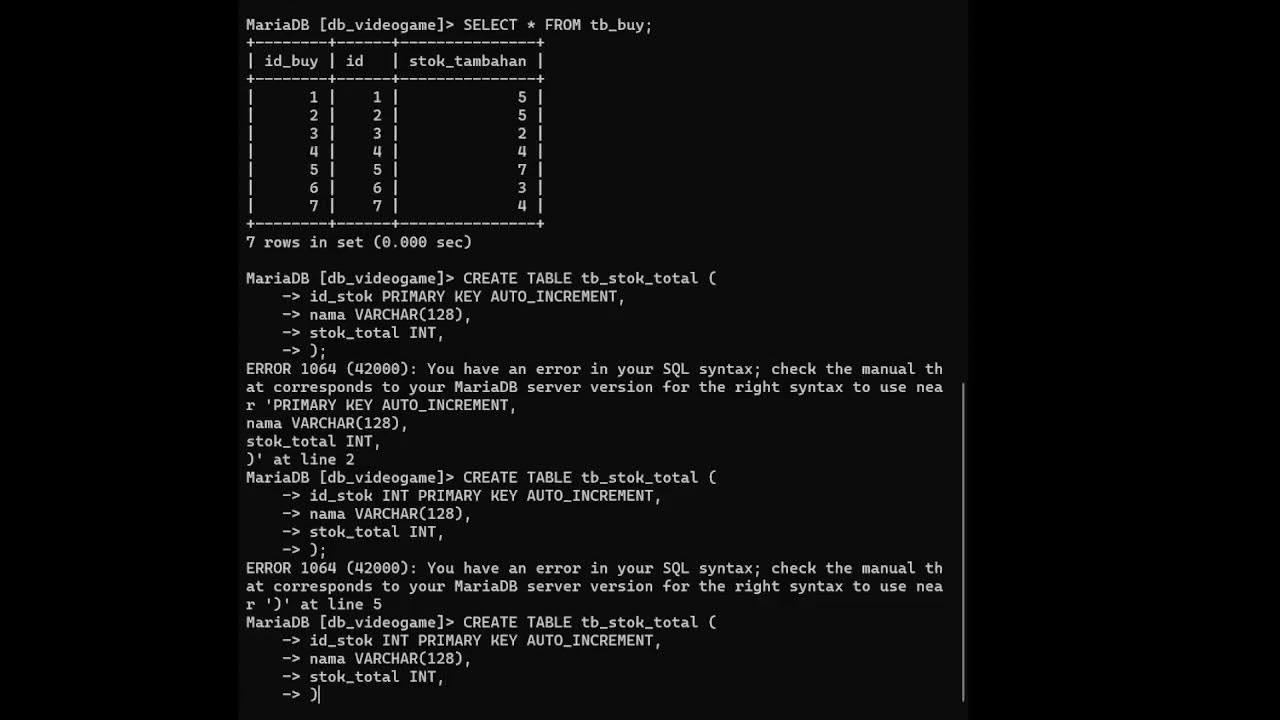 STORED PROCEDURE (CURSOR) pada CMD - YouTube