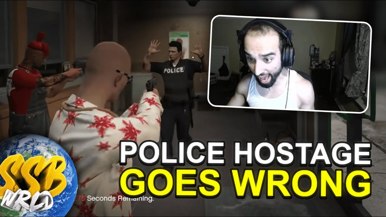 TAKING THE POLICE FORCE HOSTAGE GOES WRONG!! | SSB WORLD RP - YouTube