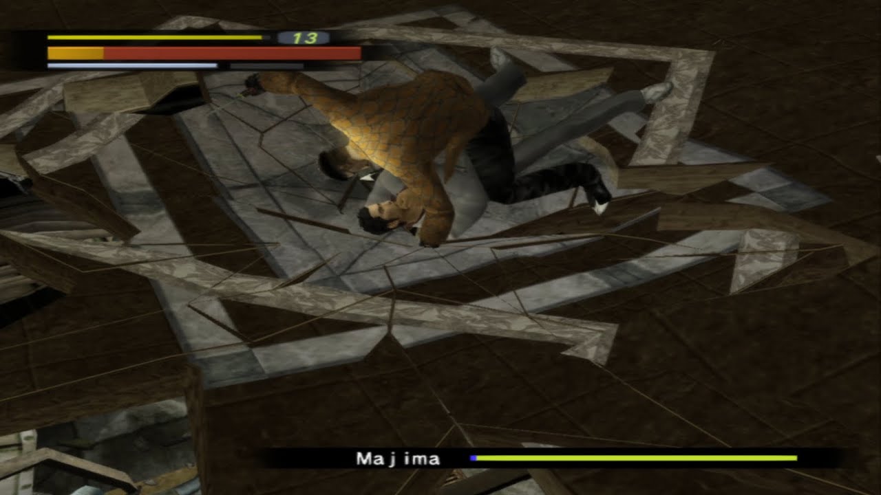 Yakuza 1 (PS2) Goro Majima No Damage - YouTube