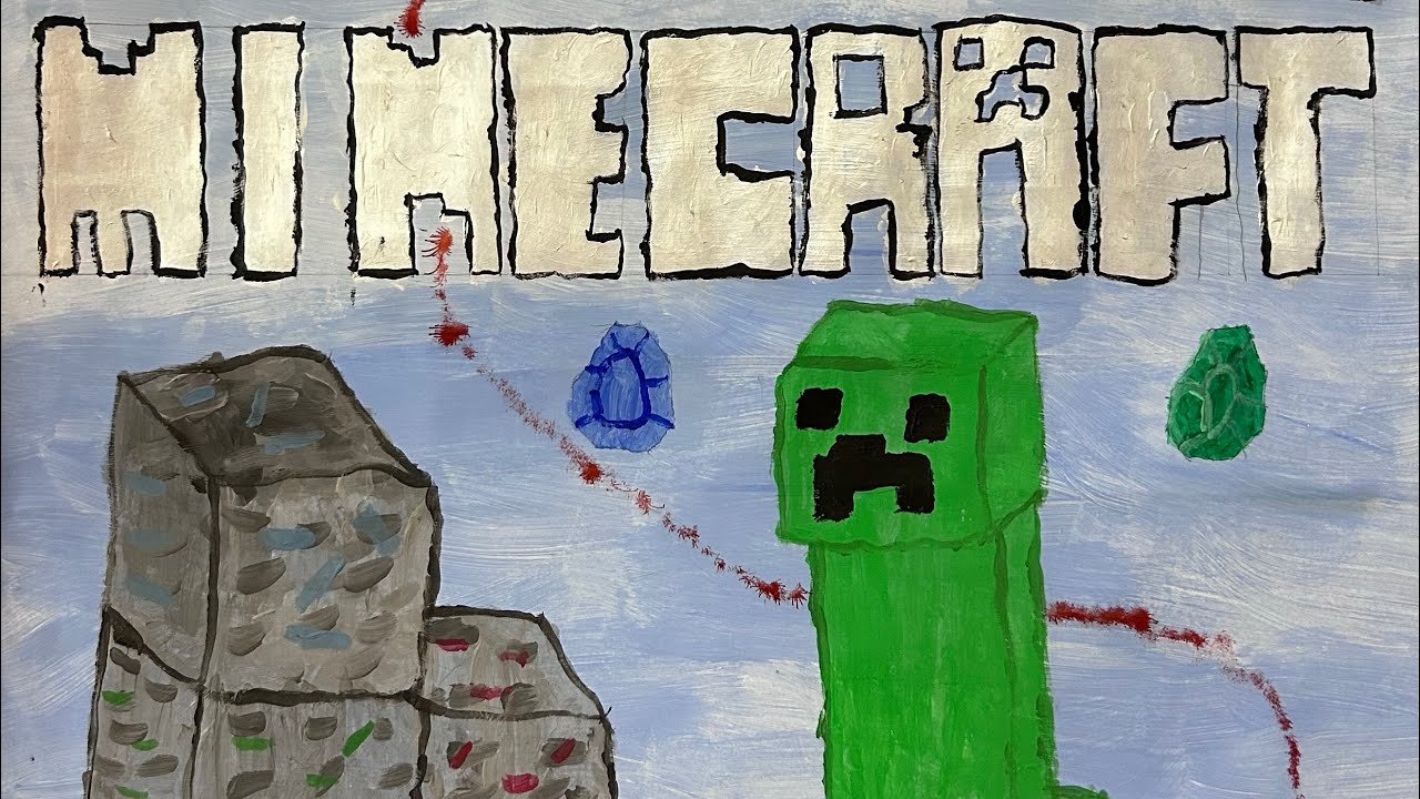 Minecraft art slideshow project - YouTube