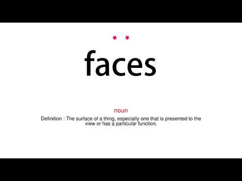 How to pronounce faces - Vocab Today - YouTube
