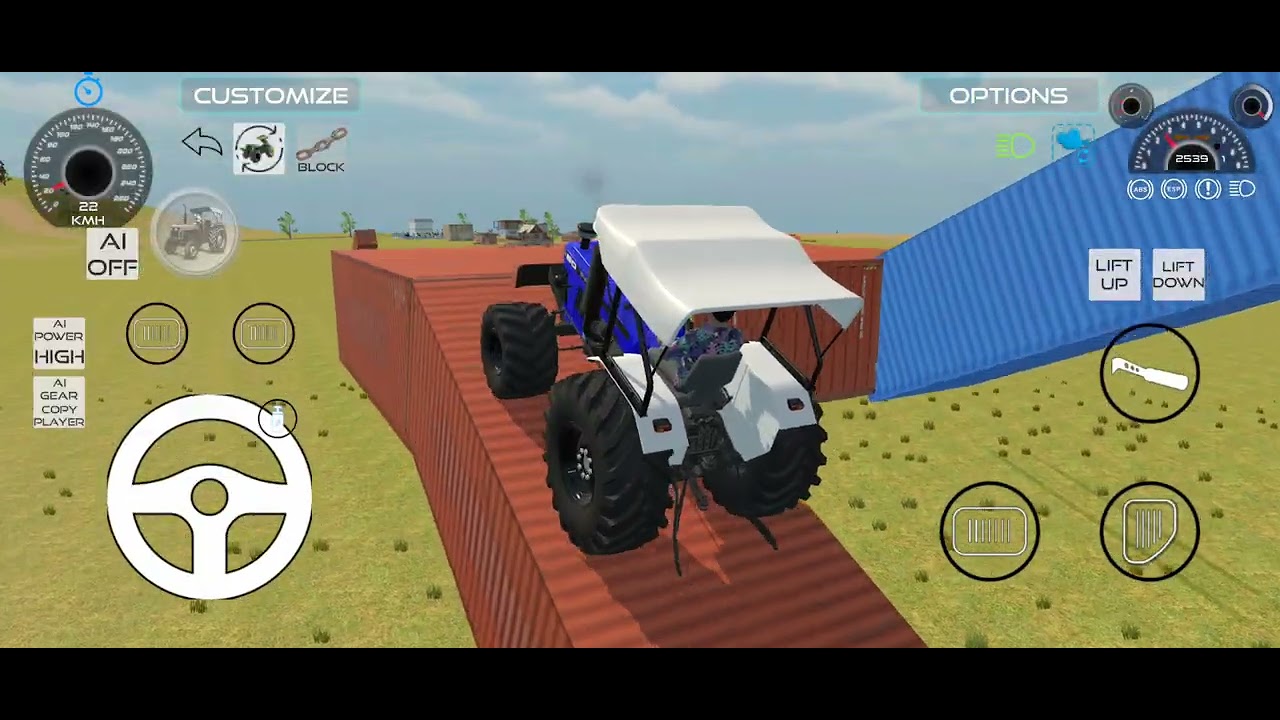 MAHENDRA VS FORAD 3600 in the two ramps - YouTube