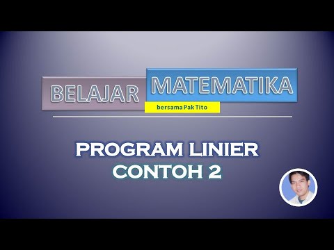 Program Linear SMA/SMK - Contoh 2 - YouTube