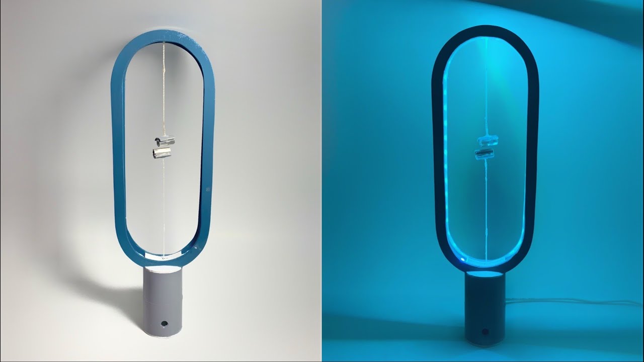 How To Make Super Beautiful Floating Magnet Balance Led Light | Làm Đèn ...