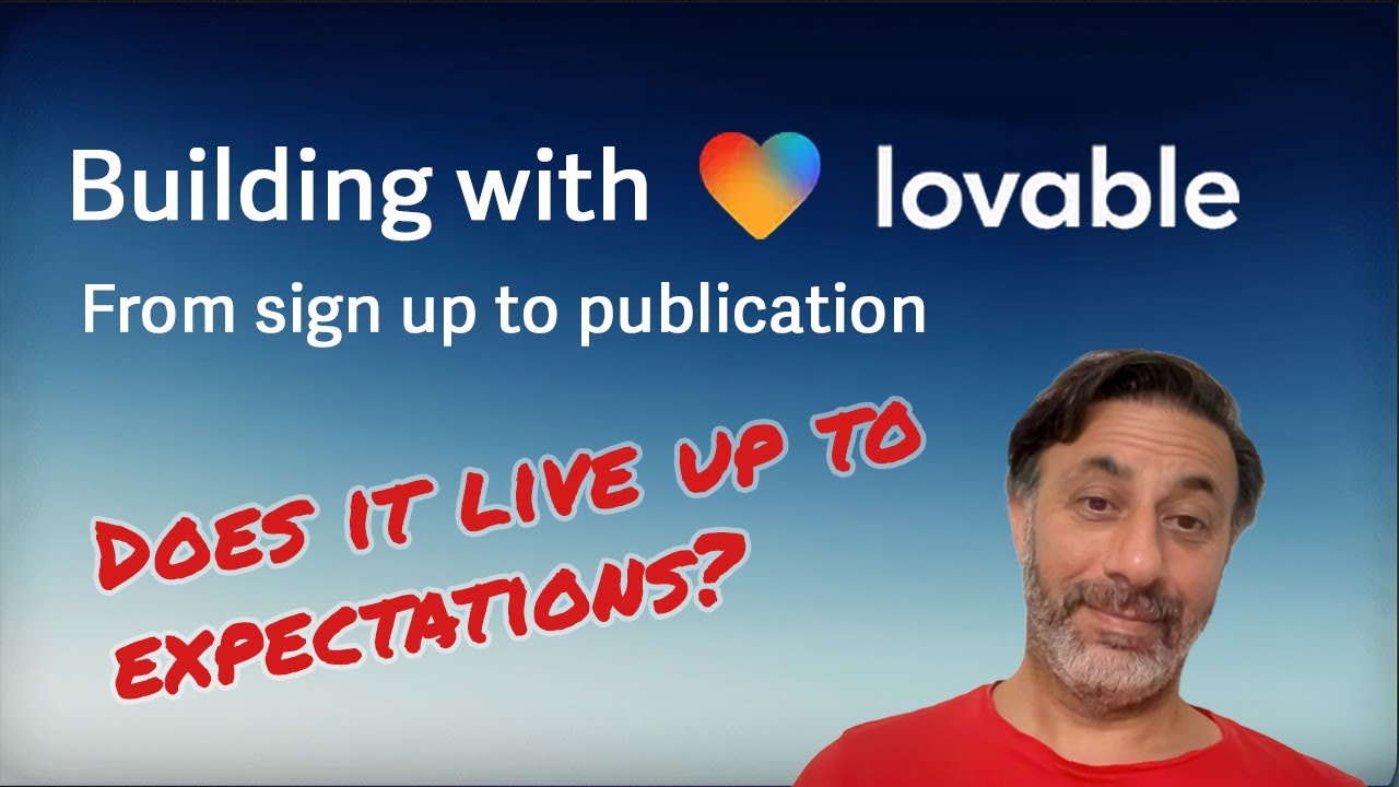 Building my first Lovable project! From sign up to publishing - YouTube