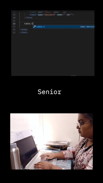 Junior Vs Senior Frontend developer #shorts #html #javascript #css #webdevelopment - YouTube