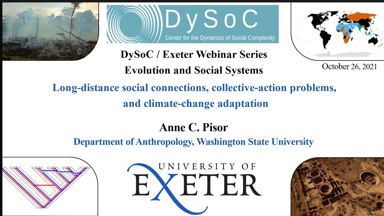 Anne Pisor : Long-dist. social connections, collective-action problems ...