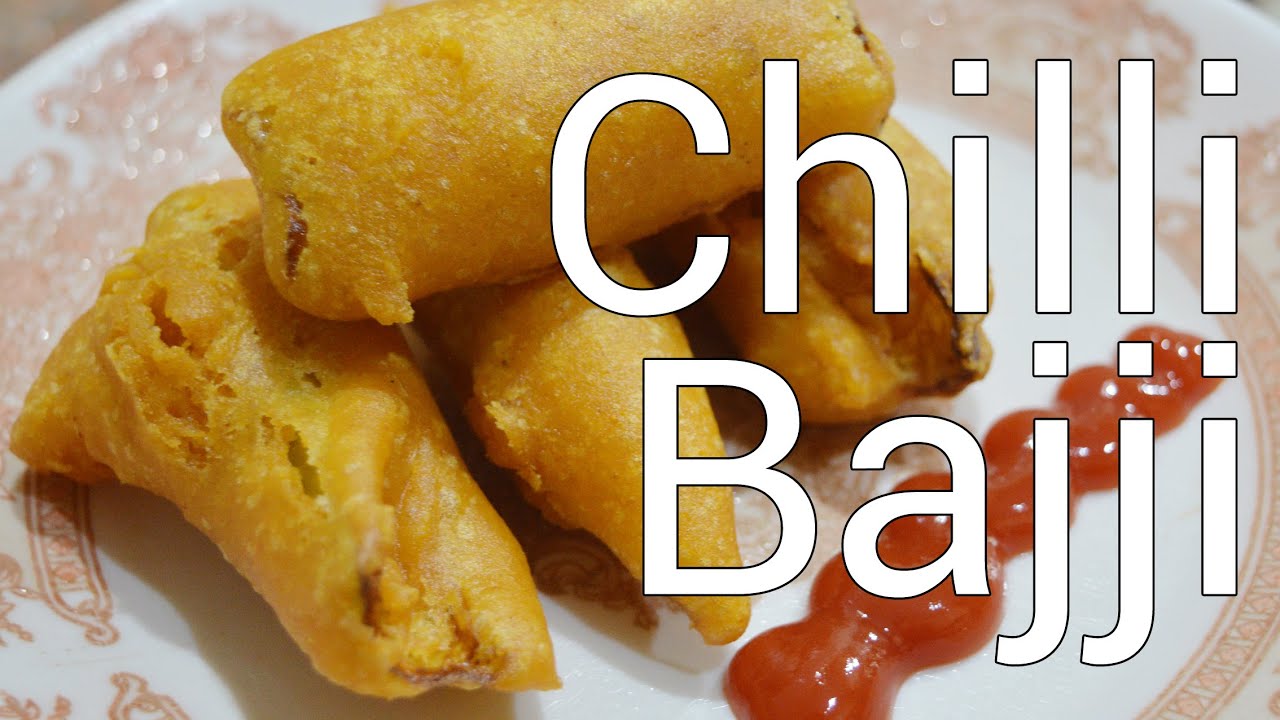 How To Prepare Chilli Bajji | Mirchi Bajji | Menasinakai Bajji Recipe ...