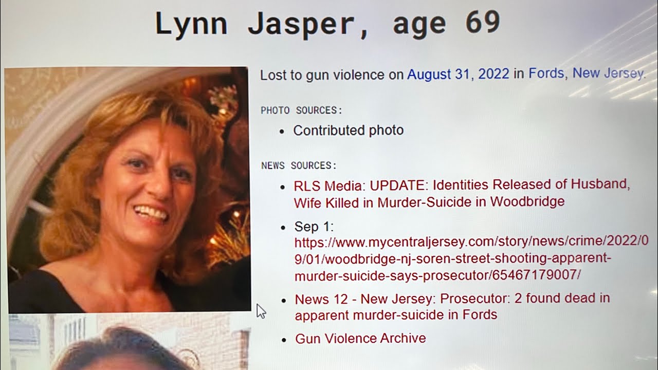 FORDS, NJ AUG 31, 2022, LYNN JASPER 69 MURDERED ON FRONT LAWN IN FMLY ...