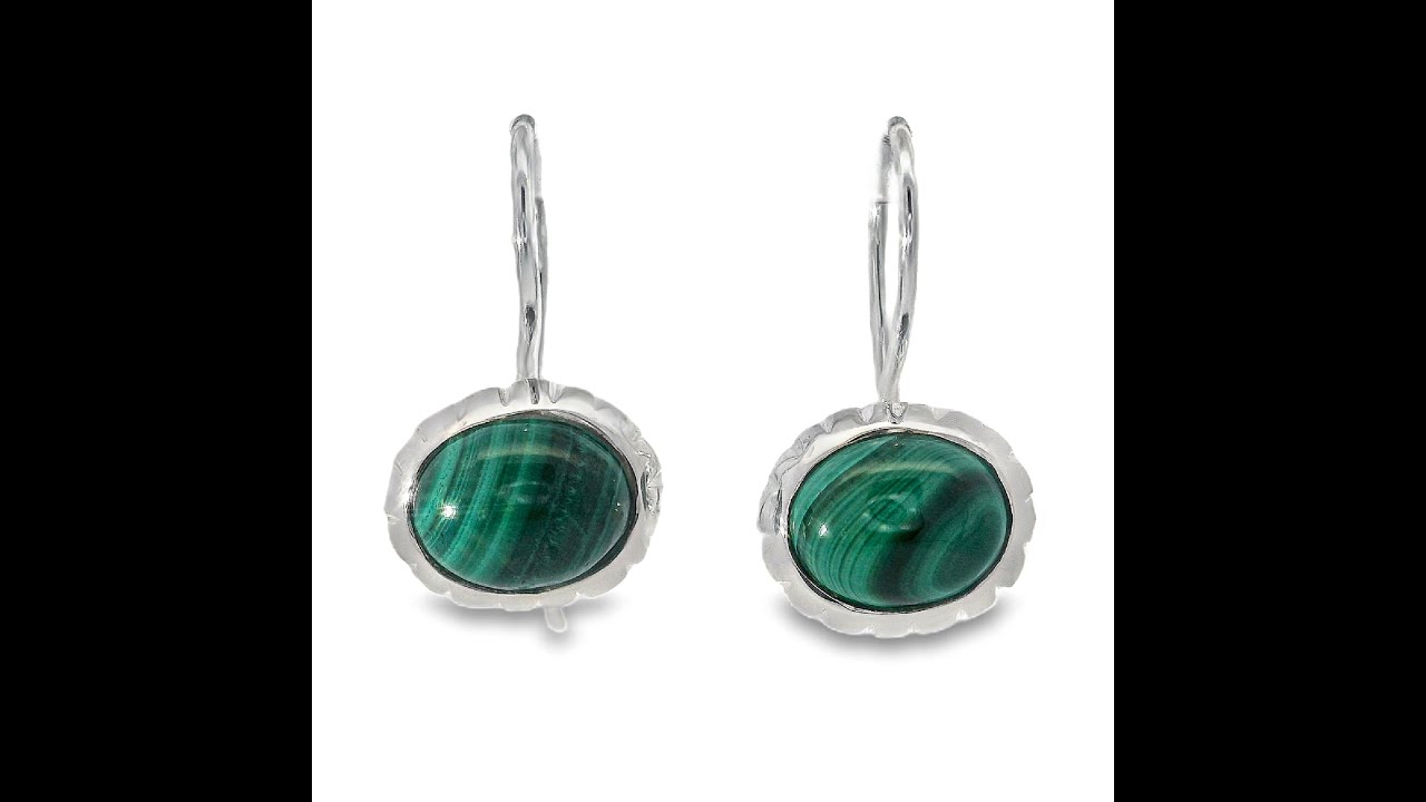 Cercei Argint cu tortita si inchidere Malachit Shrisha #jewelry #silver ...