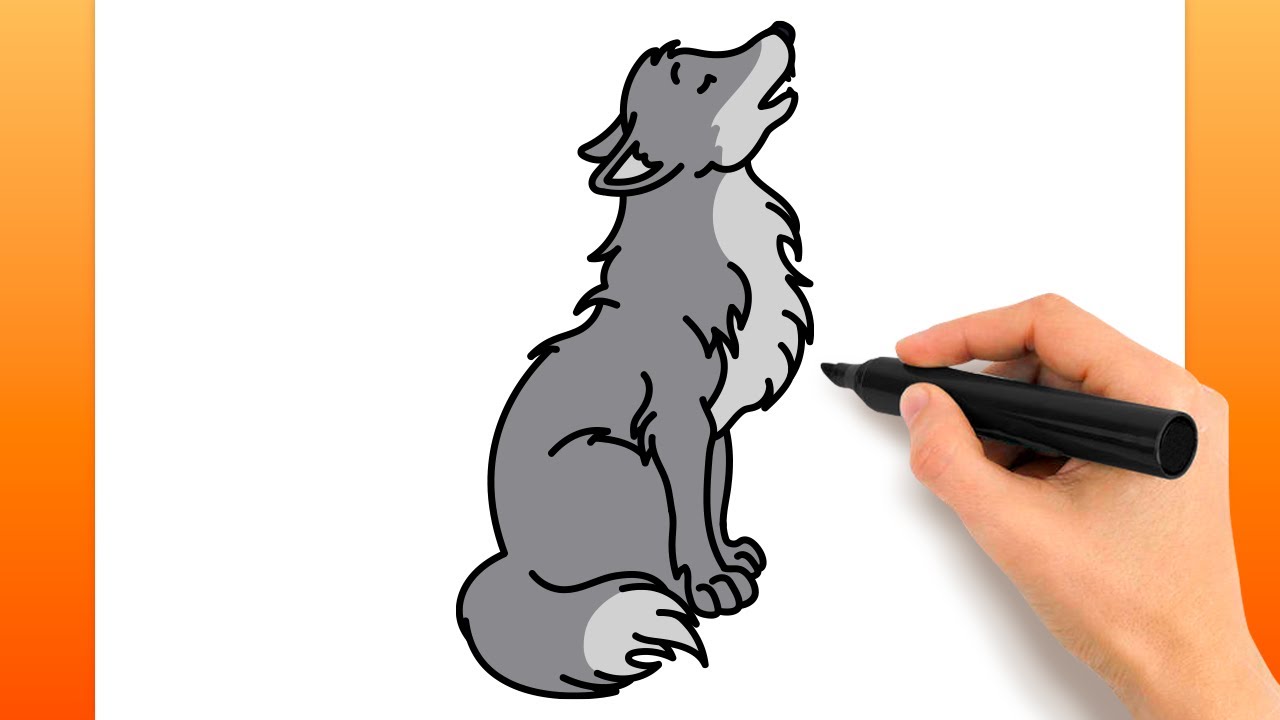 Comment Dessiner Un Loup (Tutoriel De Dessin Facile) - YouTube