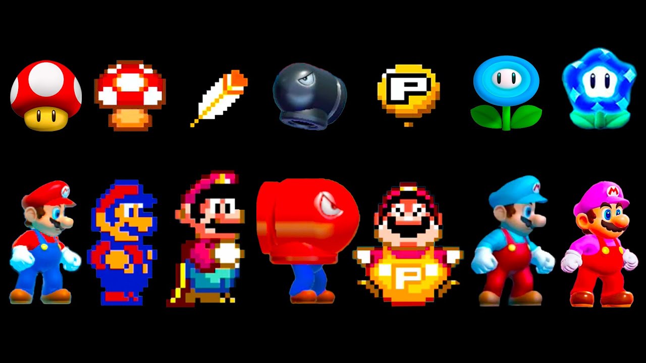 Super Mario Maker 2 - All Power-Ups! (Mario) Full Review! - YouTube