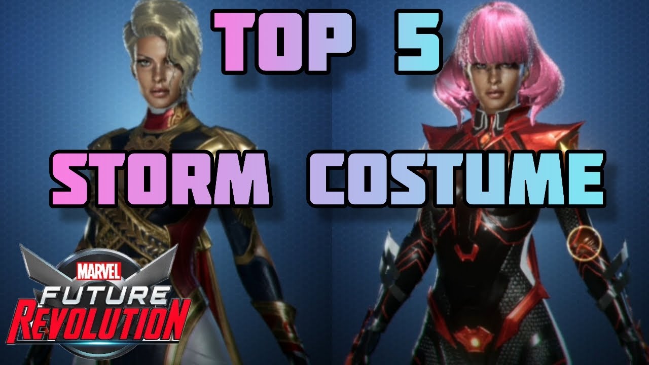 Marvel Future Revolution: Top 5 Storm Costume [Design Only] - YouTube