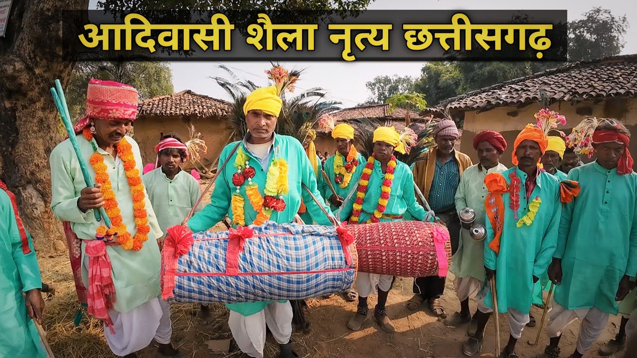 आदिवासी शैला नृत्य छत्तीसगढ़ Tribal Dance Shaila Nritya Chhattisgarh ...
