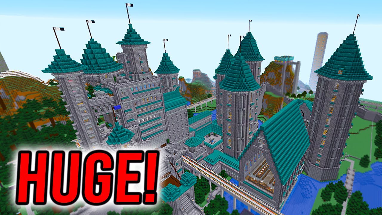 My HUGE Minecraft Castle! - YouTube