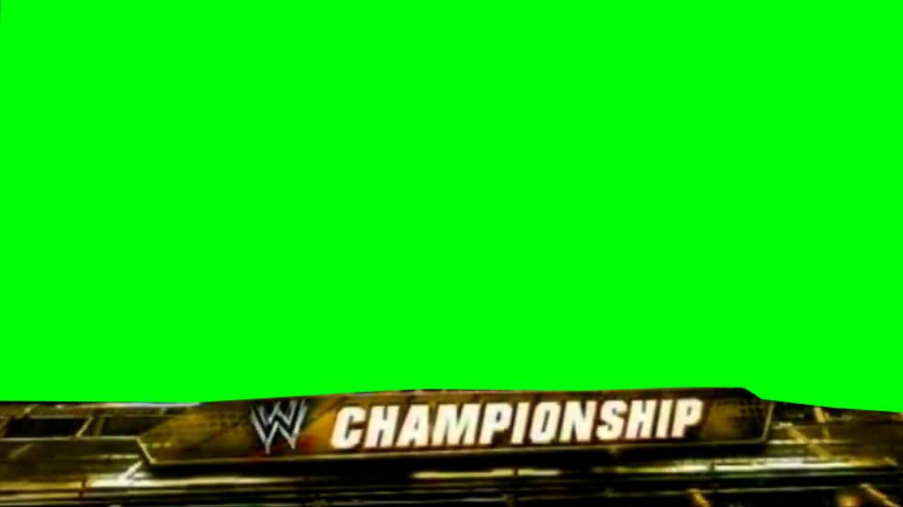 WWE Championship Nameplate Graphic 2011-2012 *Green Screen* - YouTube