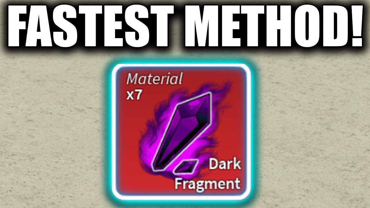 How to get DARK FRAGMENT super fast in Blox Fruits - YouTube