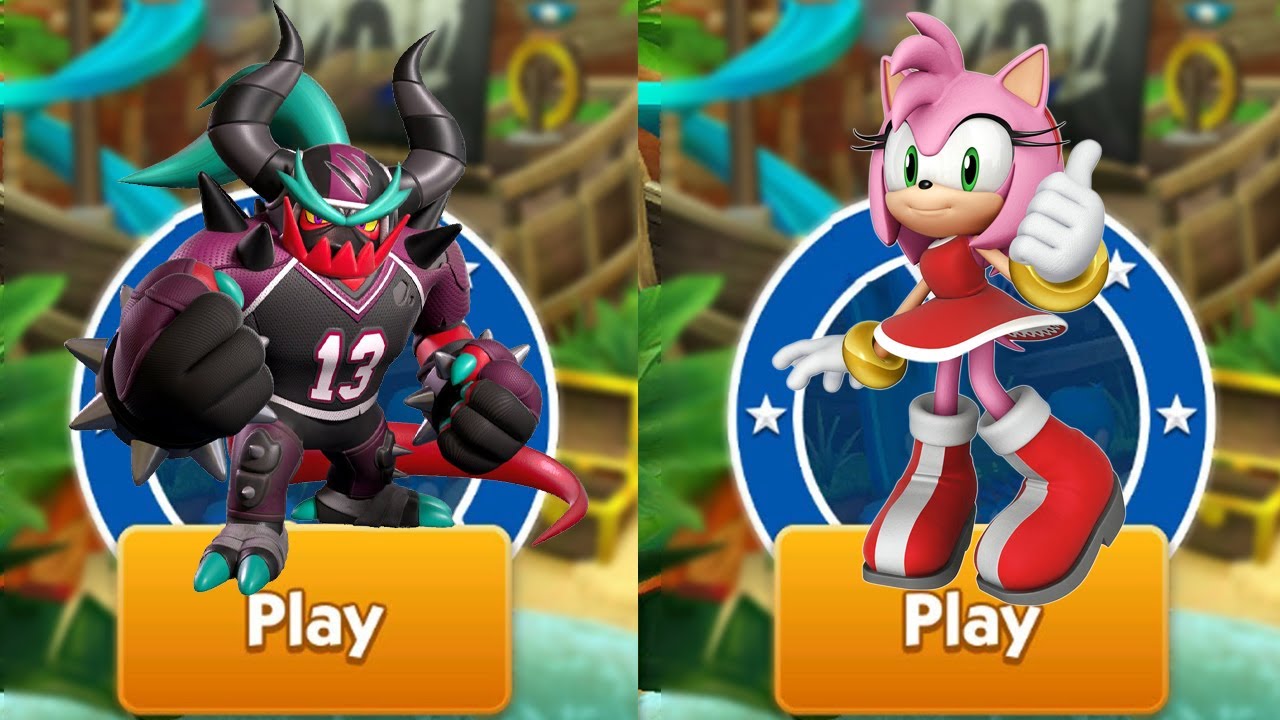 Quarterback Zavok VS Amy - Sonic Dash, Sonic Forces - YouTube