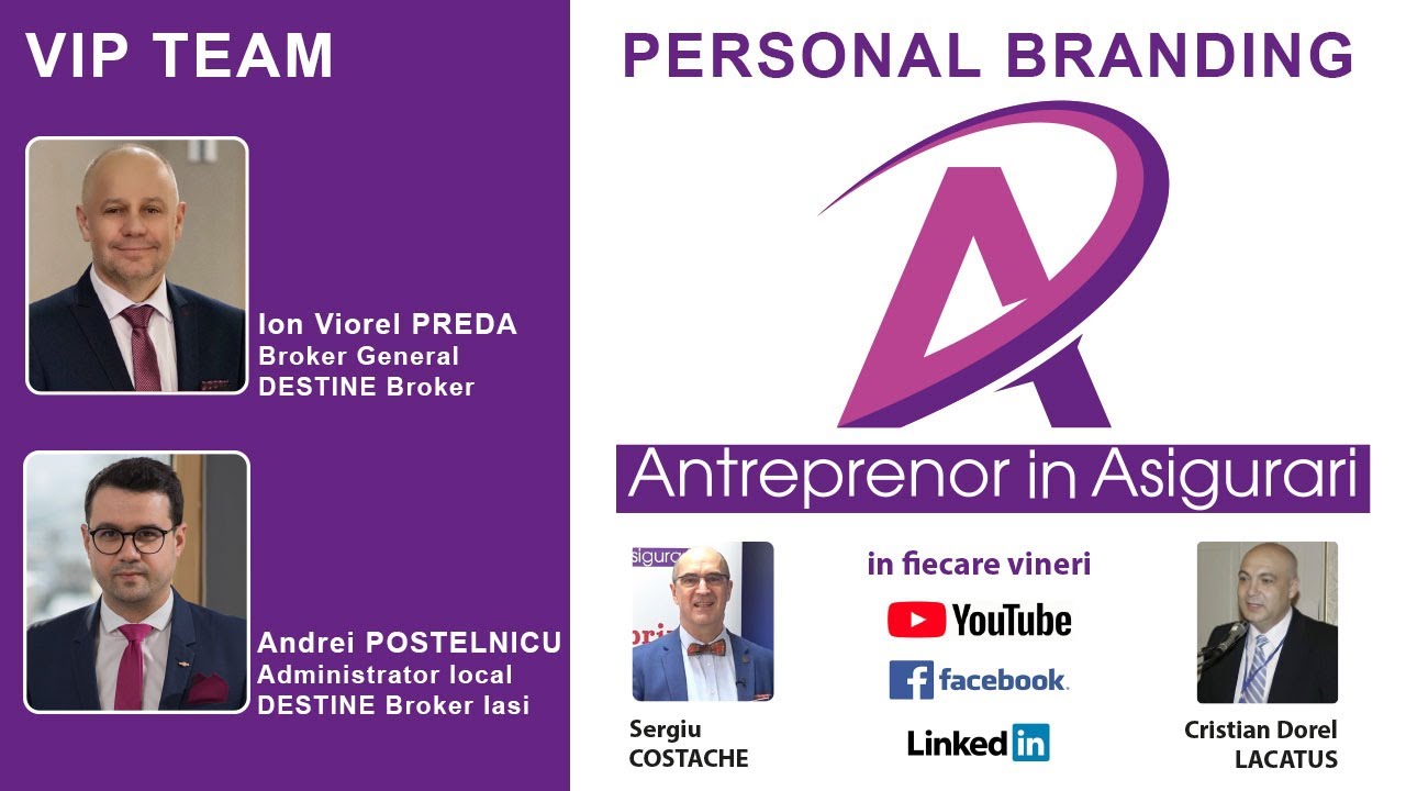 Antreprenor in Asigurari - Ion Viorel Preda si Andrei Postelnicu, VIP ...