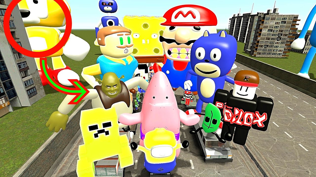 🛣 GMOD MEMES IN FREEWAY ! SPARTAN KICKING AND PUNCH CHARACTER IN GARRYS ...