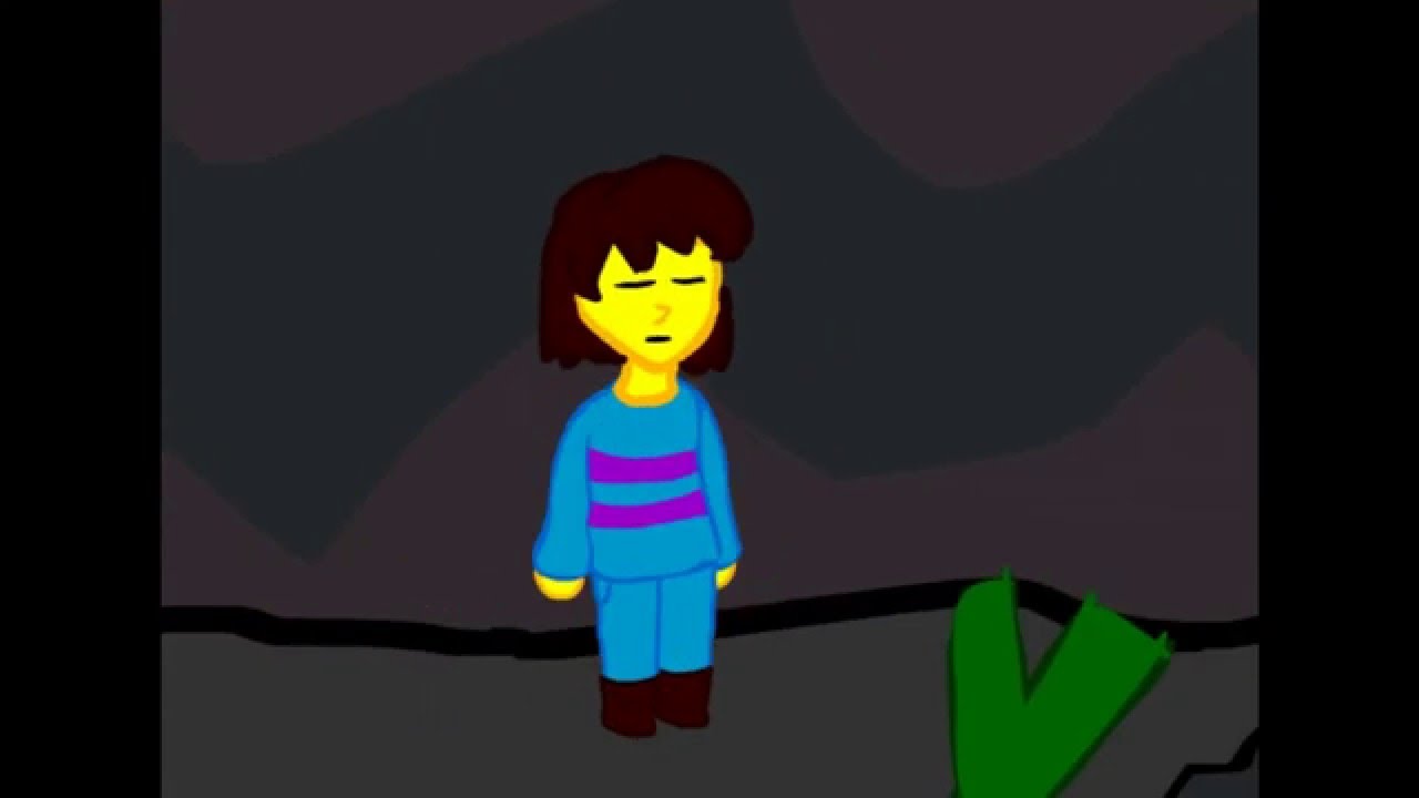 Undertale Animated Frisk Falling (test) - YouTube