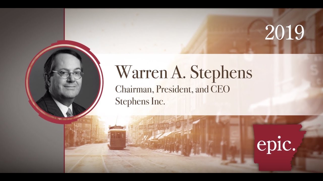 Warren A. Stephens: 2019 Arkansas Business Hall of Fame - YouTube