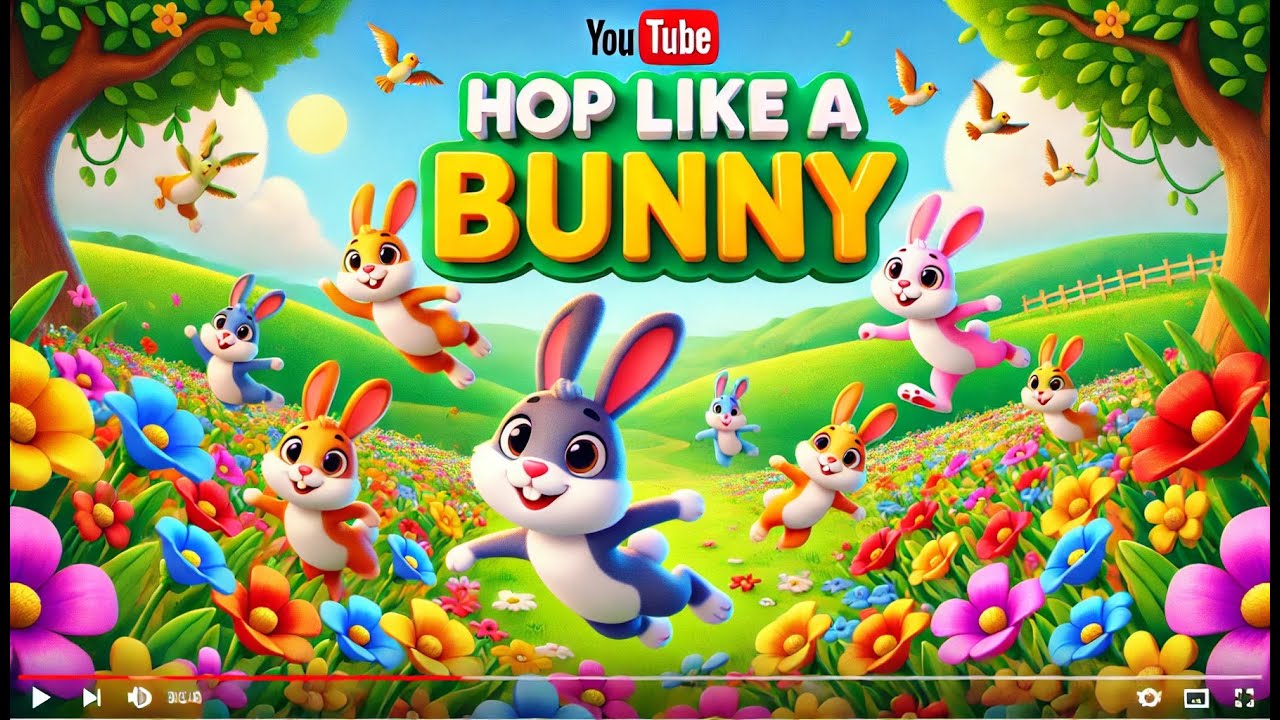 Hop Like a Bunny 🐇 | Fun Kids Action Song - YouTube
