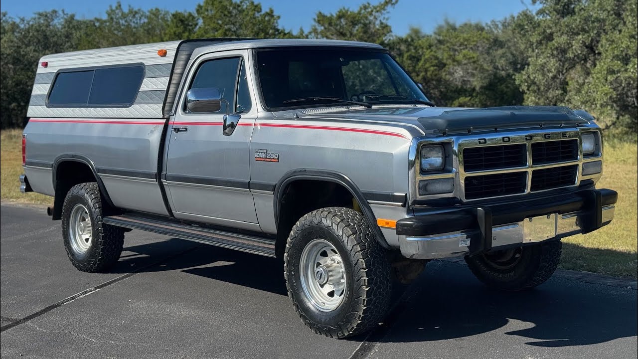 1992 Dodge W250 4x4 - 12V Cummins Turbo Diesel - 1st Generation RAM 250 ...