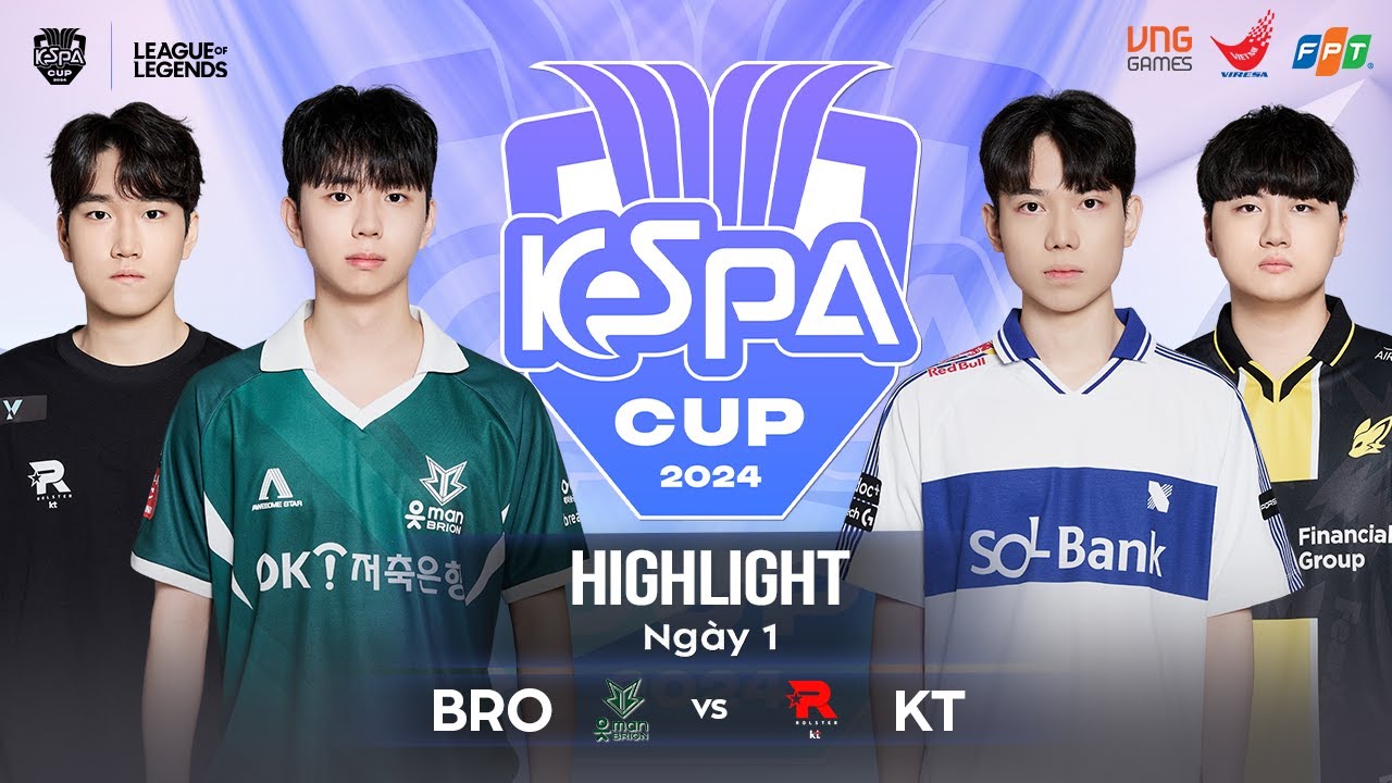 BRO vs KT | KeSPA Cup 2024 | VÒNG BẢNG NGÀY 1 - YouTube