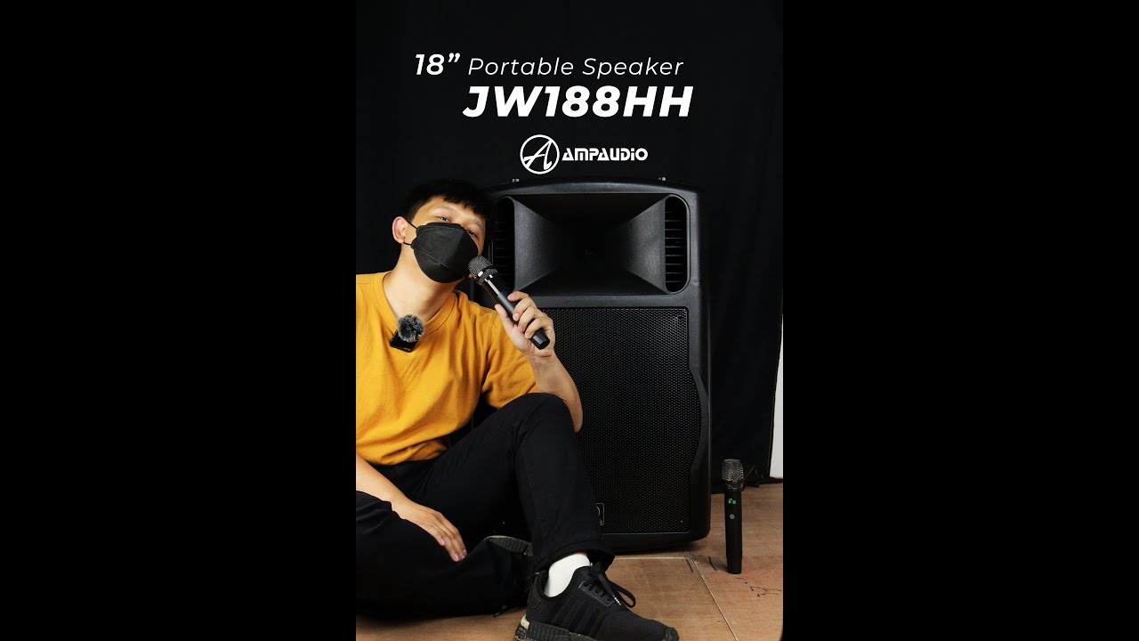 AmpAudio 18 inch Portable Speaker Review - YouTube