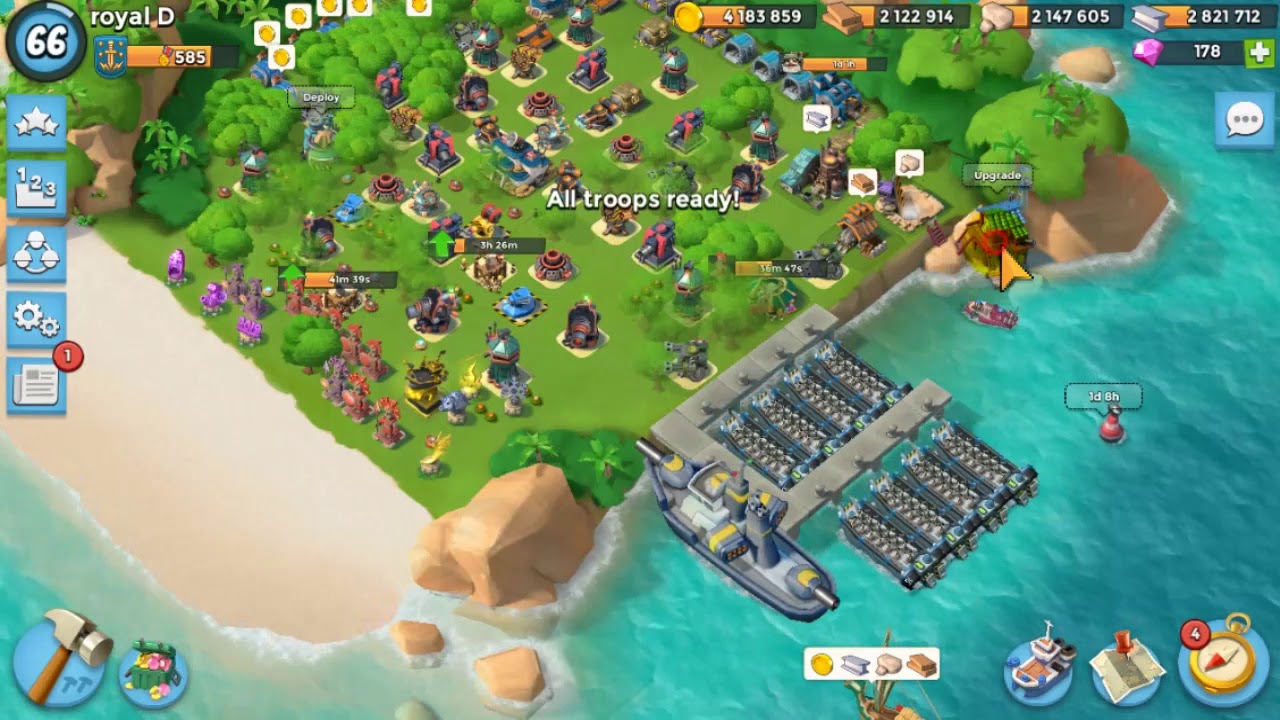 Boom beach 2019 clear map for resource - YouTube