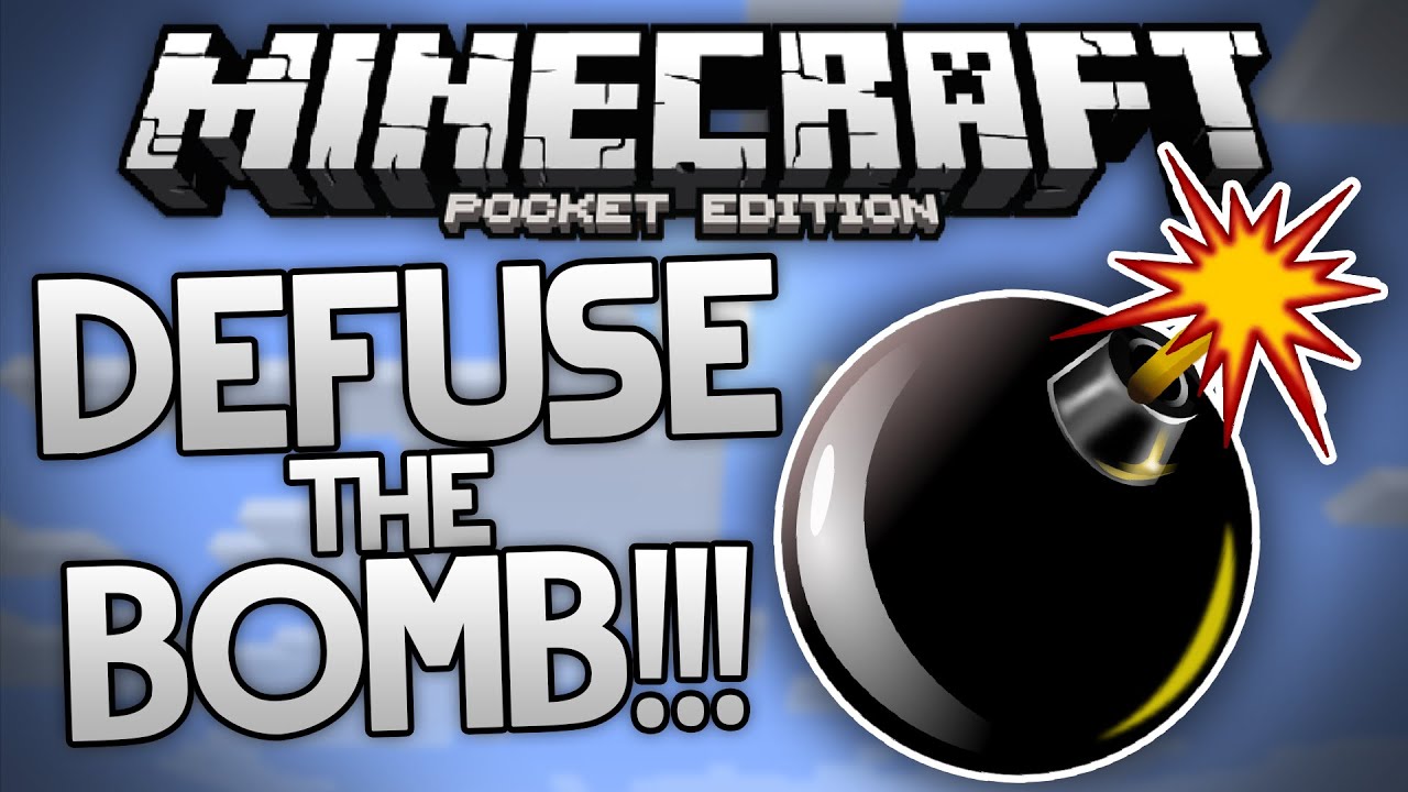 DEFUSE THE BOMB!!! - Timed Explosion Puzzle Map! - Minecraft Pocket ...