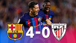 Barcelona vs Athletic Club [4-0], La Liga 2022/23 - MATCH REVIEW by ...