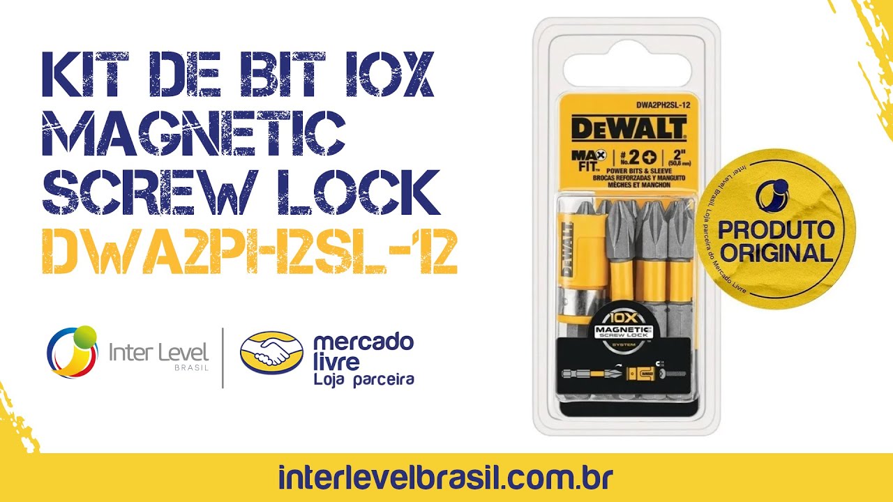 interlevelbrasil.com.br - Kit de Bit DWA2PH2SL-12 DeWALT - YouTube