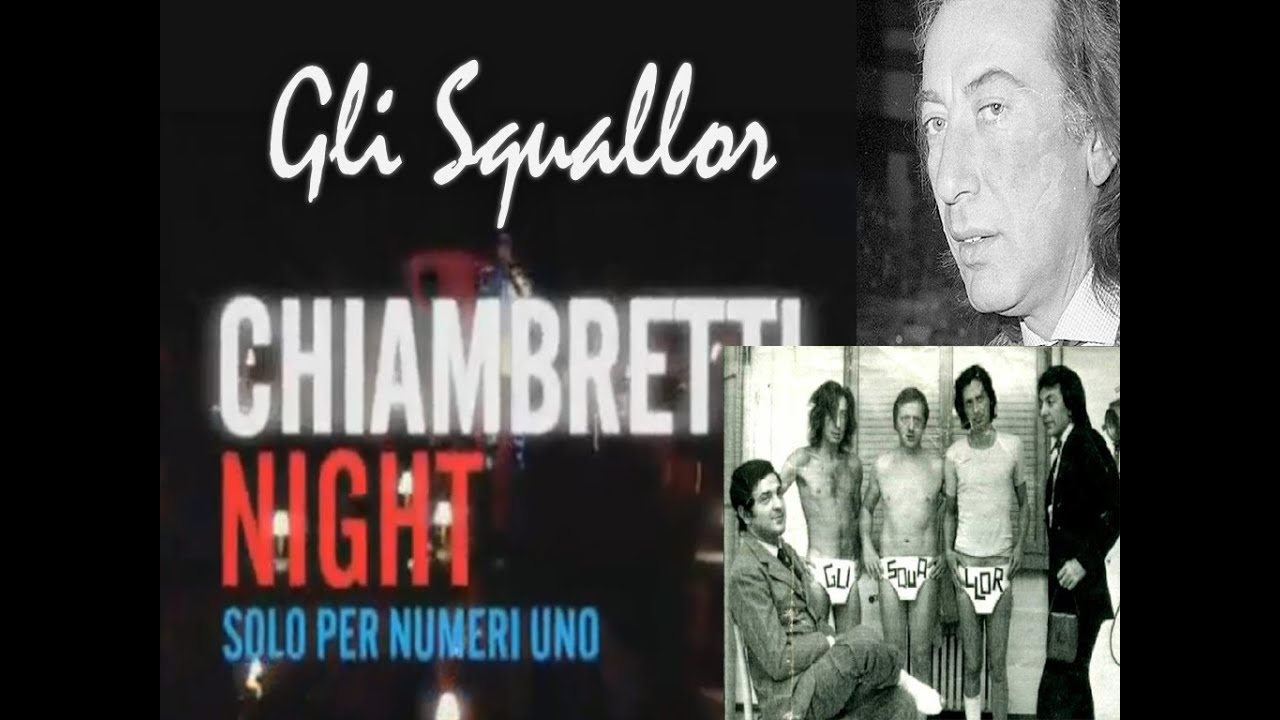 Gli Squallor al Chiambretti Night, con Alfredo Cerruti e Ciro Ippolito ...
