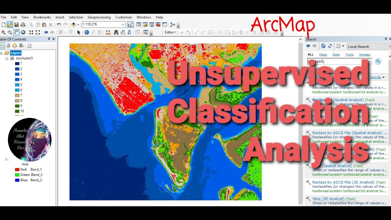 Arcmap 09 Unsupervised Classification By Arcmap Gis Analysis Youtube