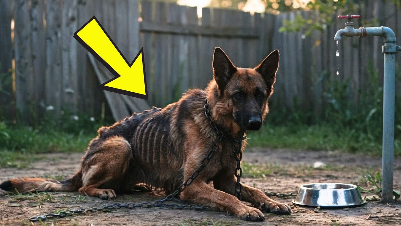 German Shepherd Abused by Drunk Owner Went Days Without Food… Until ...