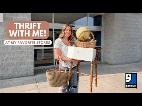 THRIFT + DECORATE a *unique* haul with me!! | Thrift With Me | Goodwill Thrift Haul