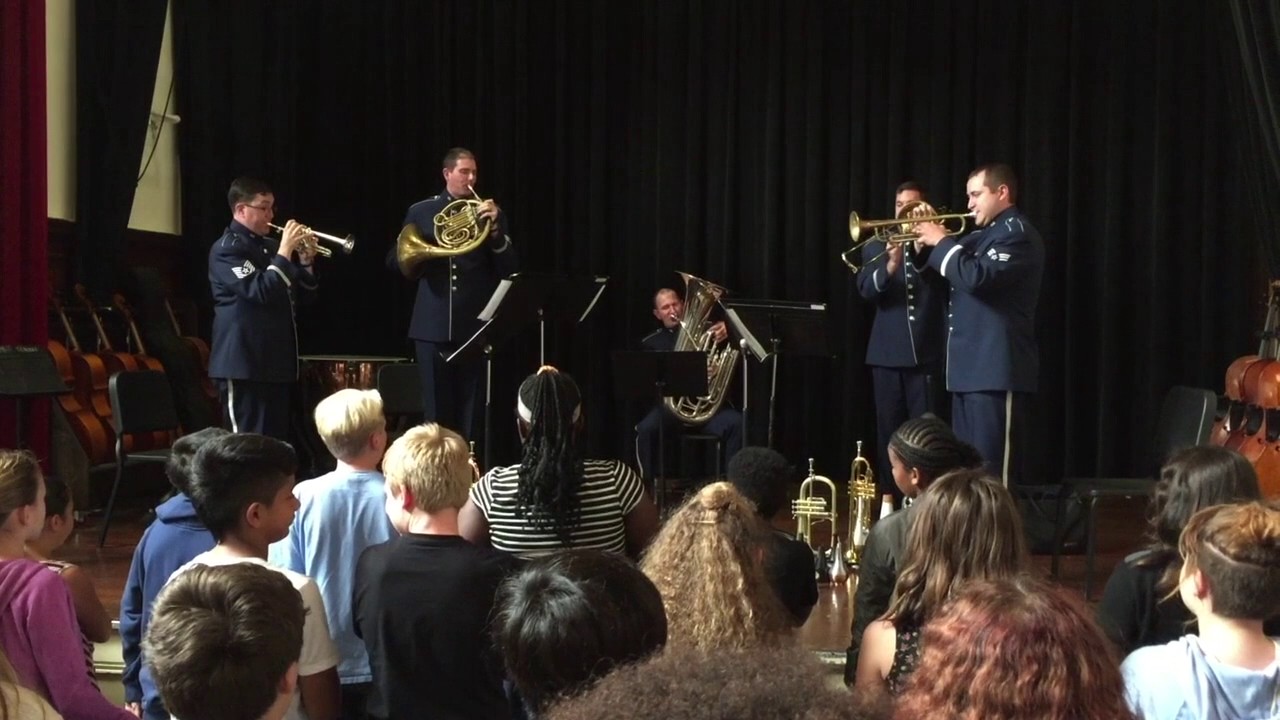 USAF Band of the Golden West Travis Brass - YouTube