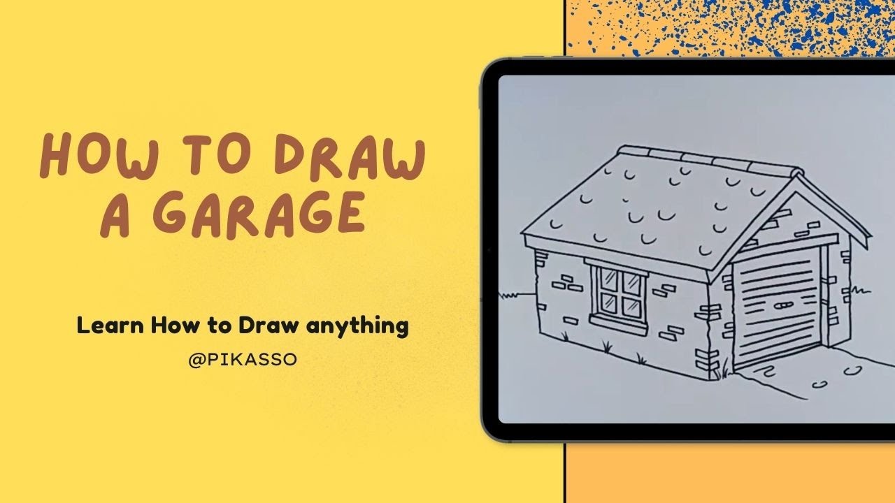 How to Draw a Garage Easy - YouTube