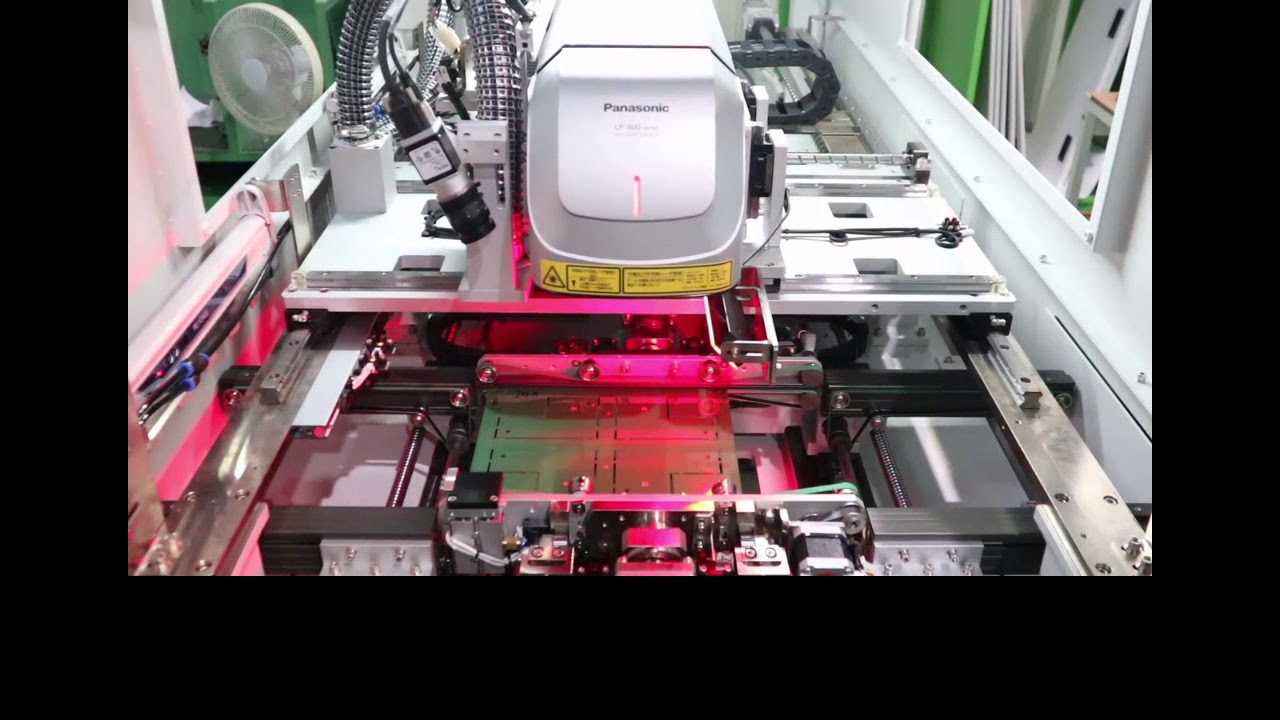 YJ Link Laser Marking CO2 head moving type 300series - YouTube