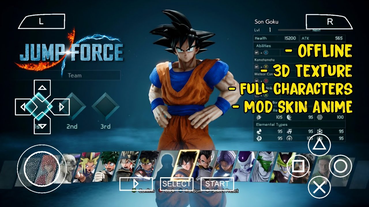 JUMP FORCE PPSSPP | 3D Skin Mod | Dissidia 012: Duodecim Final Fantasy | PPSSPP Gameplay - YouTube