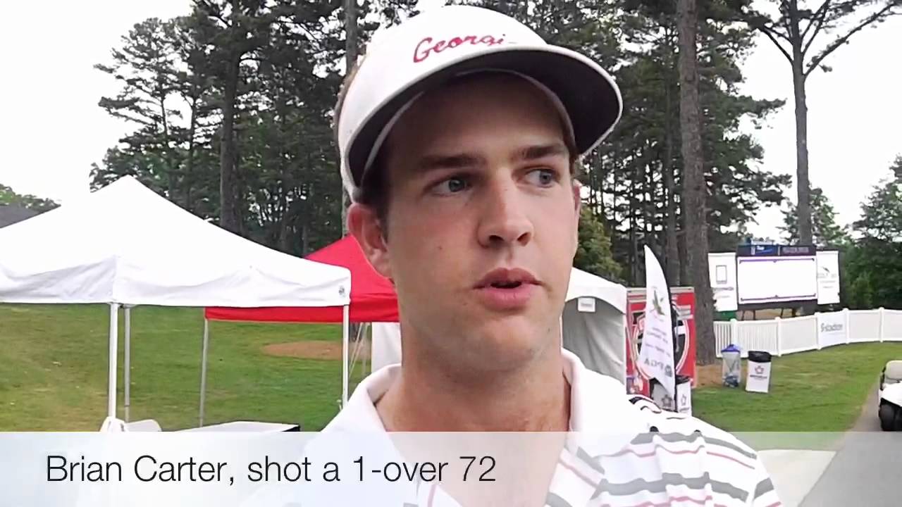 UGA golfer Brian Carter after first round of Stadion Classic - YouTube