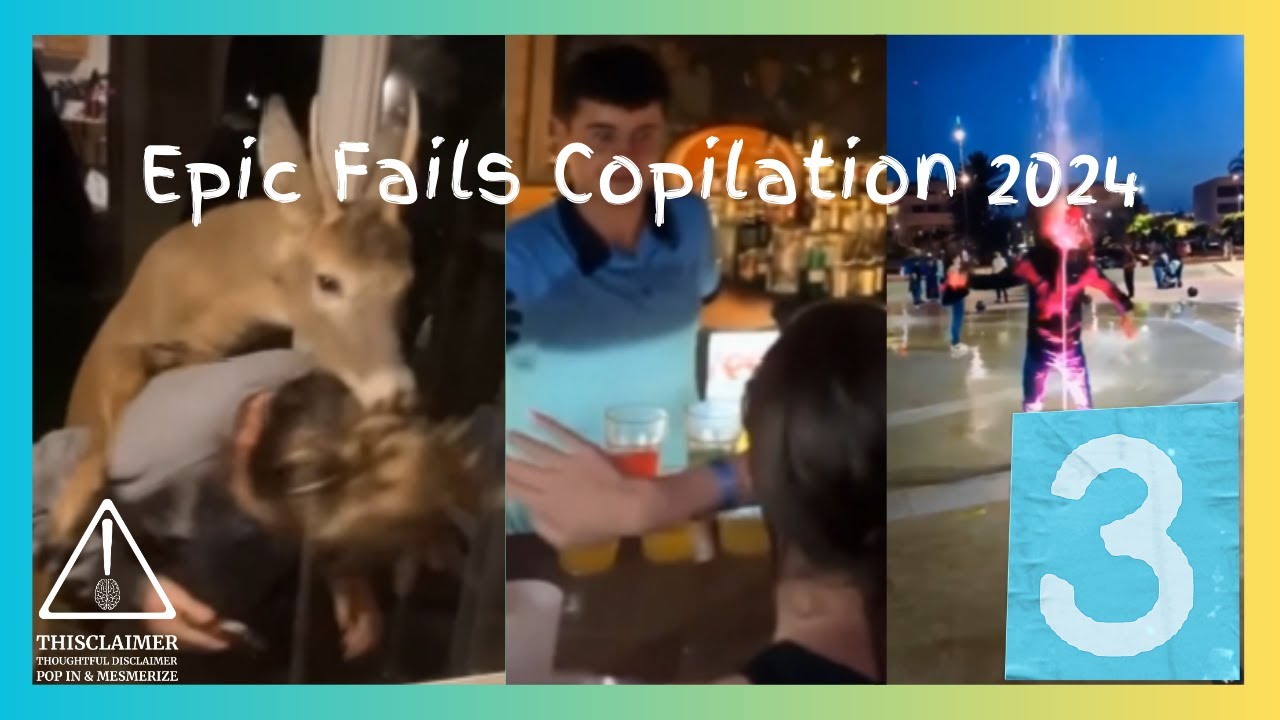 Epic fails compilation 2024 - 3 🙈👀💪🙄😤, funny fails try not to laugh ...