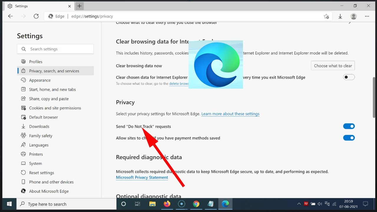 How To Enable Disable Send Do Not Track Requests In Edge Browser On