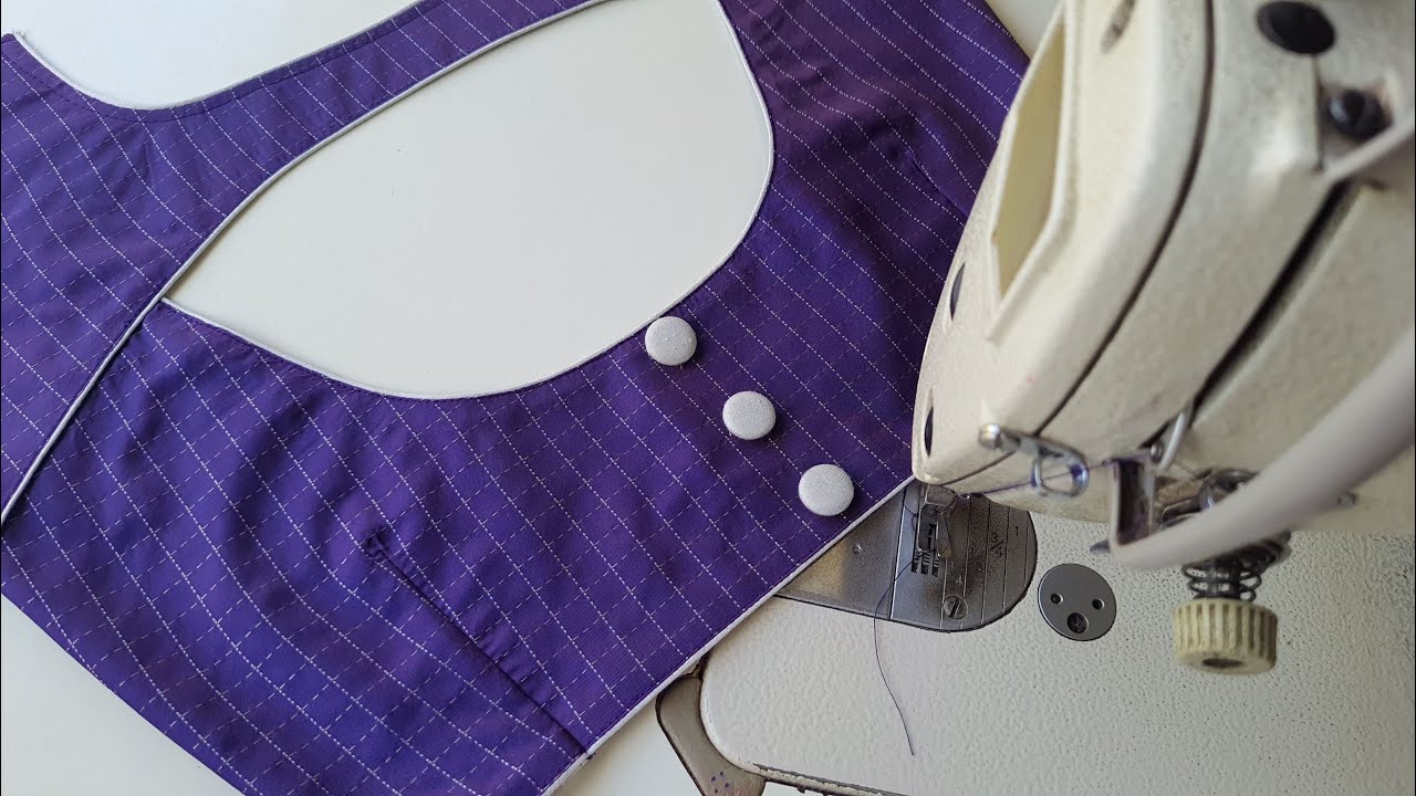 tailoring beginners simple piping boat neck blouse design/easy piping ...